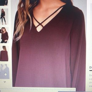 Lush | Tops | Burgundy Lush Top | Poshmark